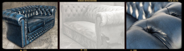 Blue Chesterfield Sofas - Hand Crafted Chesterfields from S.W. James