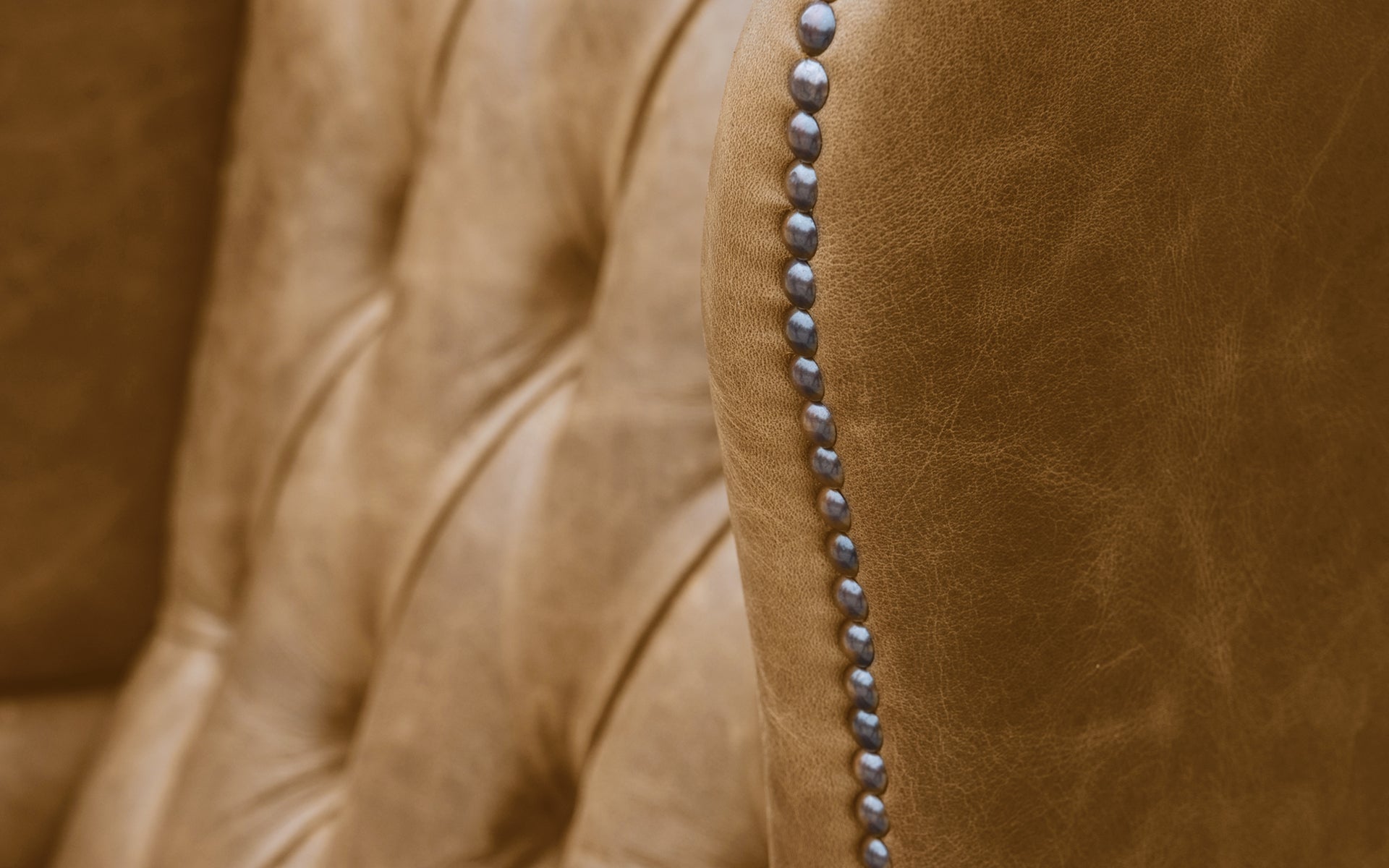 Elsie Wing Back Chair in Dark brown Vintage Leather